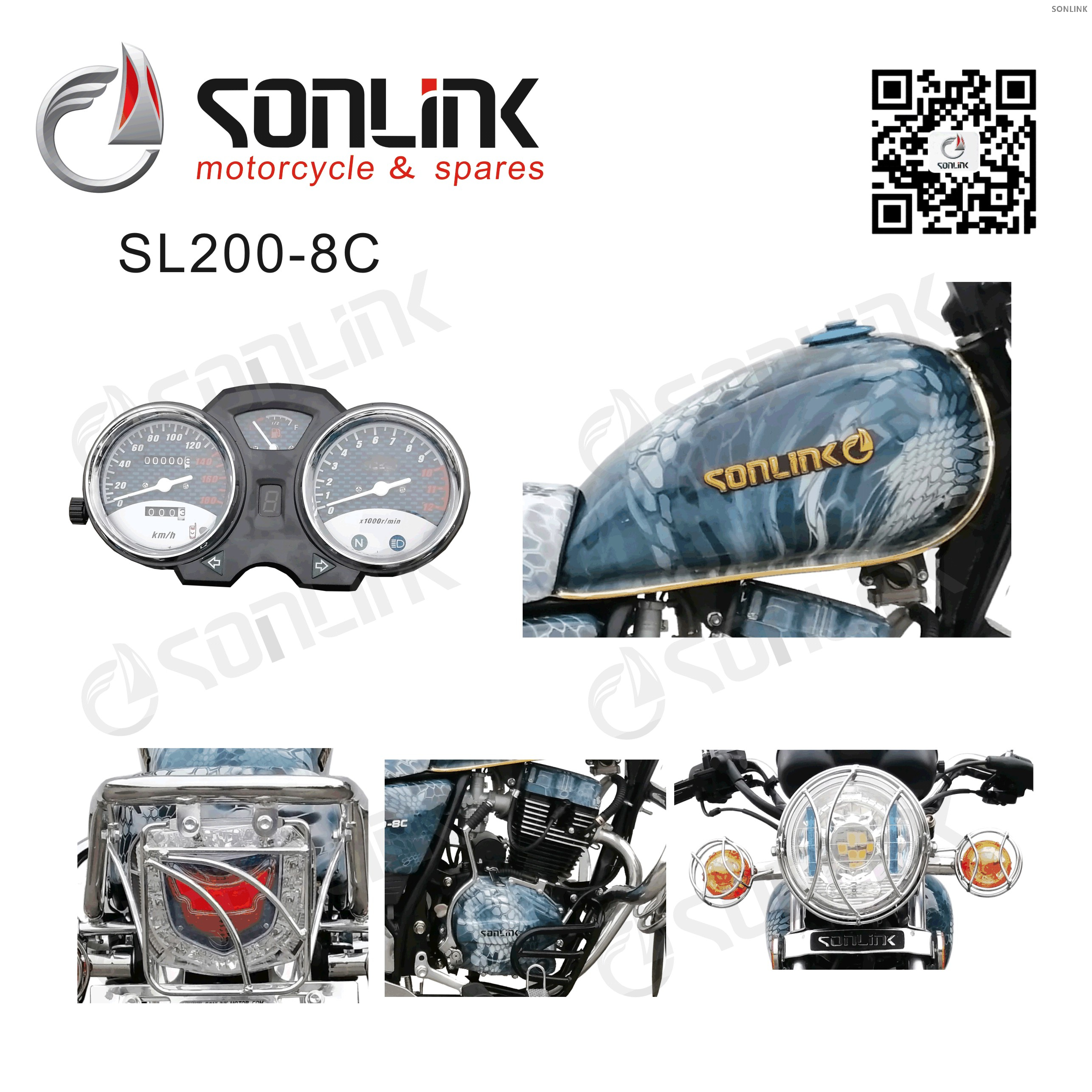 SL200-8C Motorcycle - Buy motorcycle, motorbike, Chinese motorcycle ...